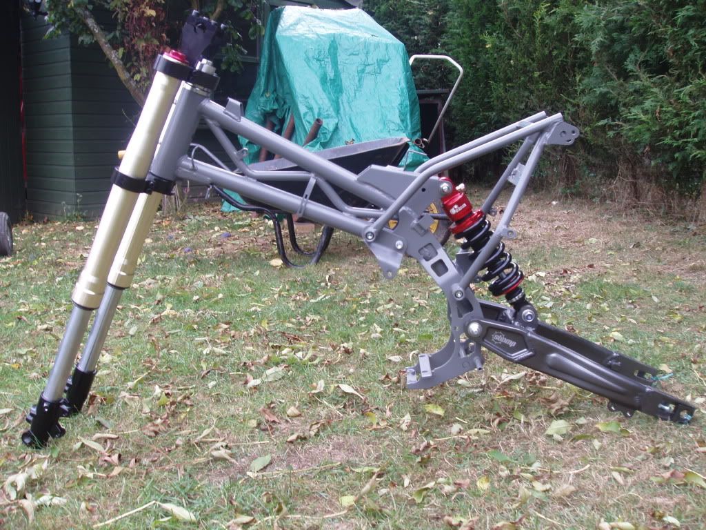 the front forks are from pit bike spares, i was suprised how much longer they are than the ones ...